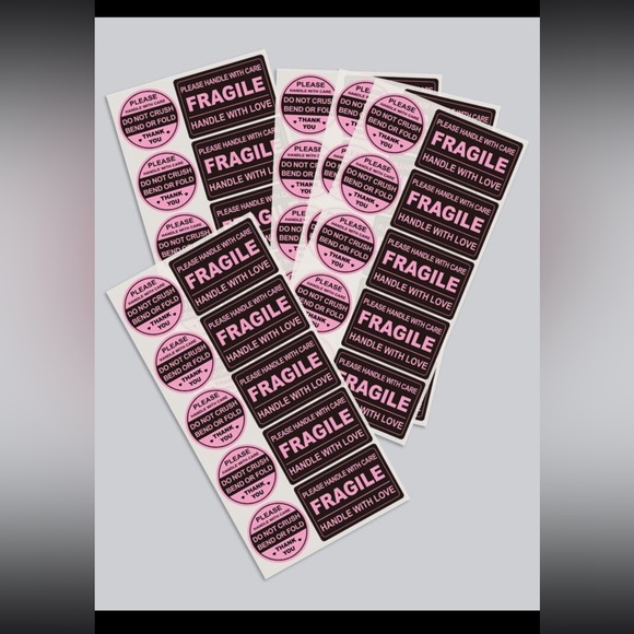 Shipping depot | Office | 0 2inch Blackpink Fragile Sticker | Poshmark